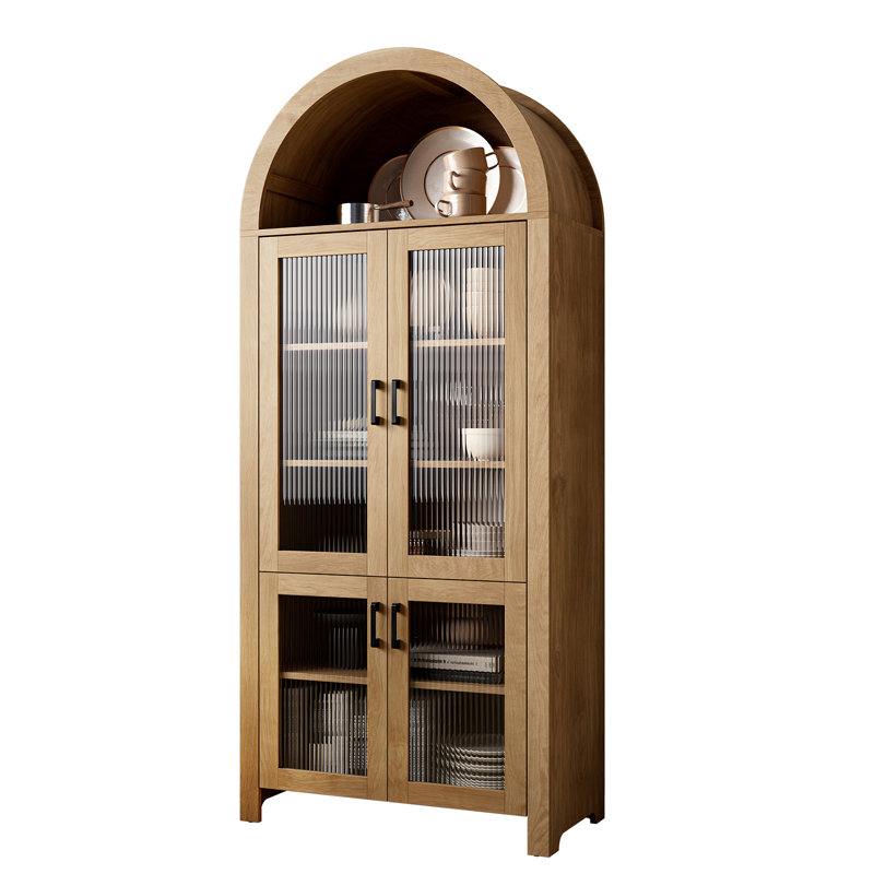 Winston Porter Arched Display Cabinet And Reviews Wayfair 0405